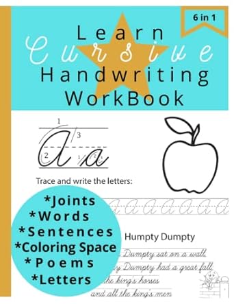 Cursive Handwriting Book | Cursive Handwriting Workbook For Kids ...