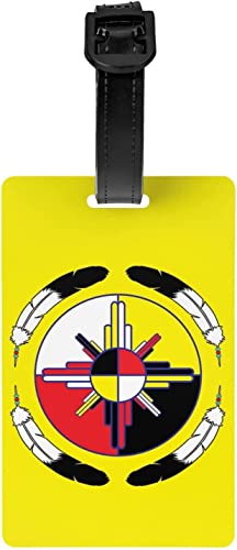 Medicine Wheel Native Americans Luggage Tags, Suitcase Tags - Want It All