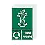 Food Waste Stickers for Bins (100 x 150 mm) Waterproof General Waste ...