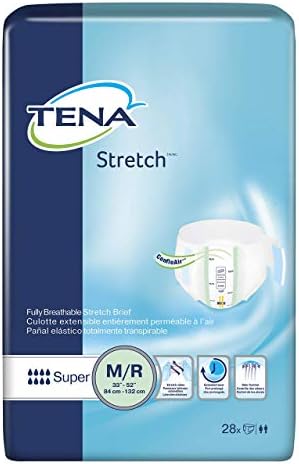 Amazon.com: Tena ProSkin Stretch Super Adult Incontinence Brief M Heavy ...