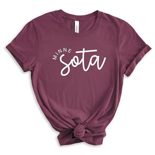 Amazon.com: Minnesota State Shirt, Women’s Minnesota Tee, Minnesota ...