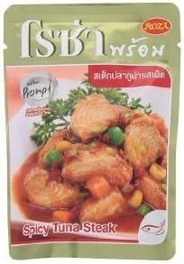 Amazon.com : 6 Pack Roza Promt Spicy Tuna Steak : Packaged Asian Dishes ...