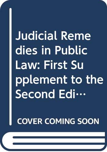 Buy Judicial Remedies in Public Law (1st Supplement) Book Online at Low ...