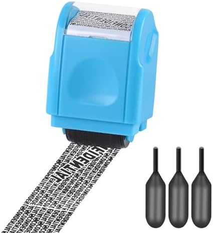 Xnourney Confidential Rolling Stamp, Identity Theft Protection Rolling ...