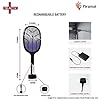 Tri-Activ Mosquito Racket I 2-in-1 Rechargable Bat + Zapper by Piramal ...