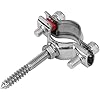 8 PCS 1 Inch Pipe Clamps with Hanger Bolt, Adjustable Wall Mount Pipe ...