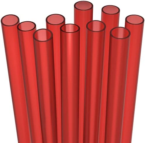 Amazon.com: Fiesta First 10 EXTRA WIDE Long Reusable Hard Red Plastic ...
