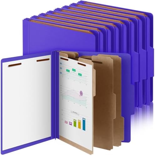 Amazon.com : Skyygemm 12 Pcs Classification Folders Letter Size,3 ...