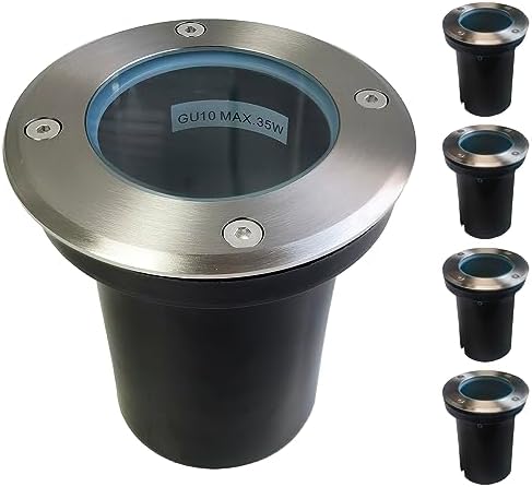 EBION 4PACK Outdoor Floor lights GU10 In Ground Lights, Underground ...