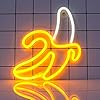 Banana Neon Signs, Vagusicc Banana Neon Lights for Wall Decor 11.4''x7 ...