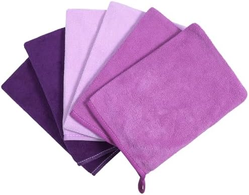 Amazon.com: PHOGARY 5 Pack Microfiber Face Cloths, 6"x8" Fast Drying ...