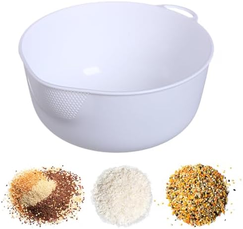 Amazon.com: Rice Sieve Plastic Colander Kitchen Drain Basket with ...