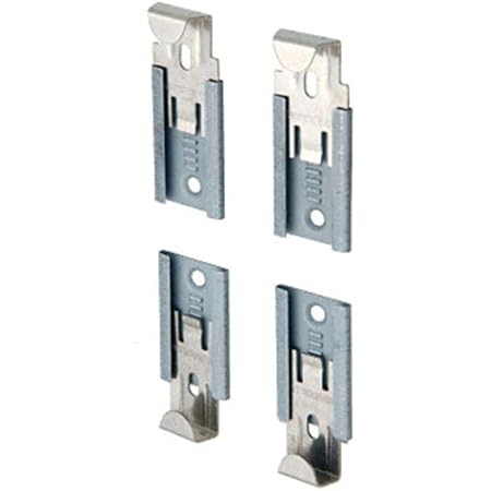 CRL Nickel Plated Adjustable Mirror Clip set for 1/4 in (6 mm) Straight ...