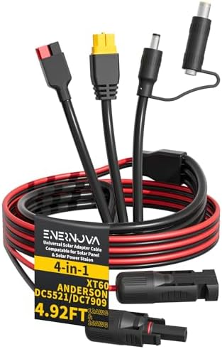 Amazon.com: FlexSolar 16AWG Solar Charge Cable Solar Connector to XT60 ...