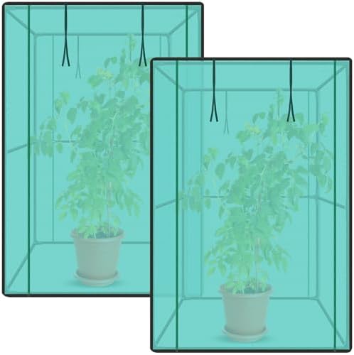 Amazon.com : Wovnet 2 Pack Crop Cage Plant Protection Tent 3' x 3' x 4 ...