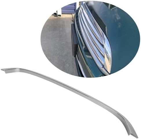 Amazon.com: ECOTRIC Chrome Grille Hood Trim Moulding Compatible with ...