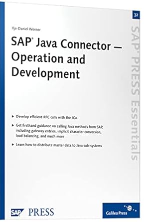 Buy SAP Java Connector ― Operation and Development: SAP PRESS ...