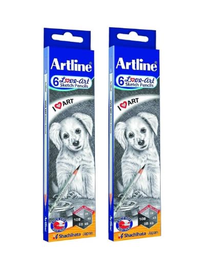 ARTLINE PENCIL : Artline Sketch Pencils HB, 2B, 4B, 6B, 8B, 10B Pencils ...