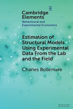 Estimation of Structural Models Using Experimental Data From the Lab ...