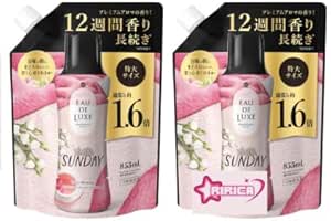 Amazon | レノア オードリュクス マインドフルネスシリーズ アロマジュエル つめかえ用特大 855mL ×2個セット サンデー | ノーブランド品 | 液体柔軟剤