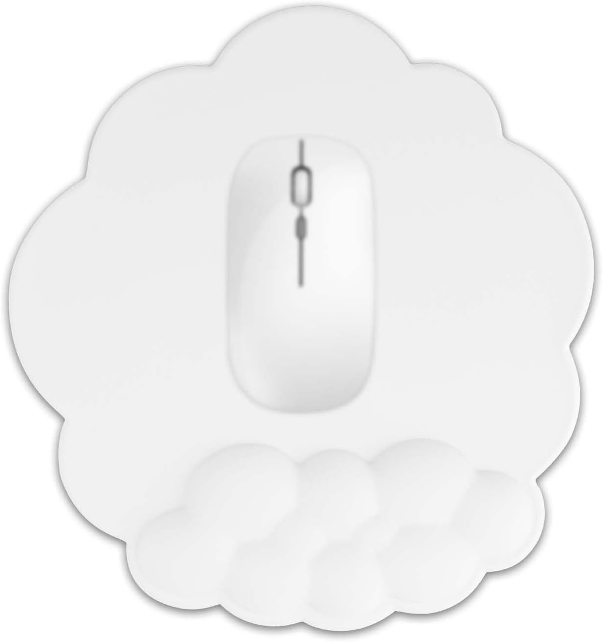 Amazon.com: BABORUI Cloud Mouse Pad with Wrist Rest, Memory Foam Cute ...