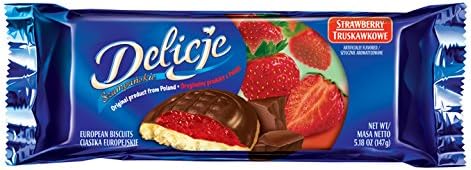 Amazon.com: Delicje Strawberry Cookie (147g/5.18 Oz.) Kraft (Strawberry ...