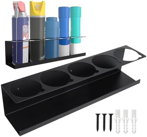 Spray Bottle Holder, Heavy Duty Spray Can Holder Rack, Wall Mounted ...