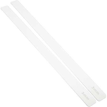 Amazon.com: Rolling Pin Guide Sticks Measuring Dough Strips 2Pcs 3mm ...