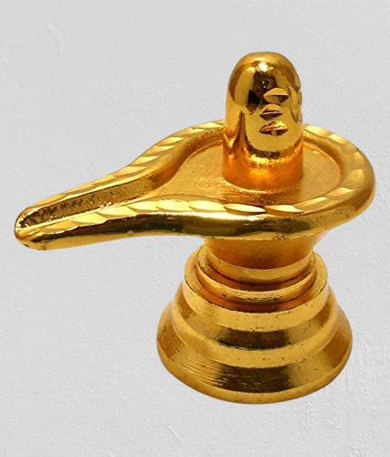 Buy Brass Shivling Idol Statue Shiva Brass Pindi for Home Office Pooja ...
