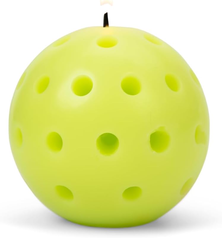 Amazon.com: TILTECH Pickleball Candle – Realistic Pickleball-Shaped ...