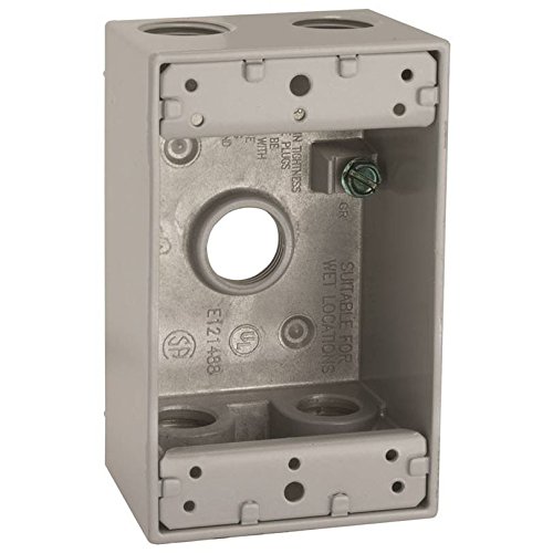Bell Outdoor 5322-0 Gray Single Gang Weatherproof Box - Amazon.com