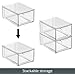 Amazon.com: mDesign Stackable Storage Containers Box with Pull-Out ...