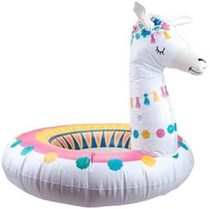 36" Jumbo Inflatable Llama Alpaca Swim Ring Summer Beach Pool Float ...