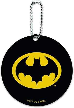 Amazon.com: Batman 89 Logo Round Luggage ID Tag Card Suitcase Carry-On ...