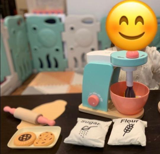 Wooden-Kitchen-Accessories-Toy-Mixer Bake Cookie Set(14 pcs ...