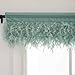 Amazon.com: Chlweim Feather Valance Curtains for Living Room Bathroom ...