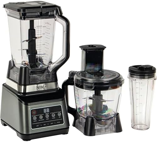 Ninja 3-in-1 Food Processor & Blender with 5 Automatic Programs: Blend ...