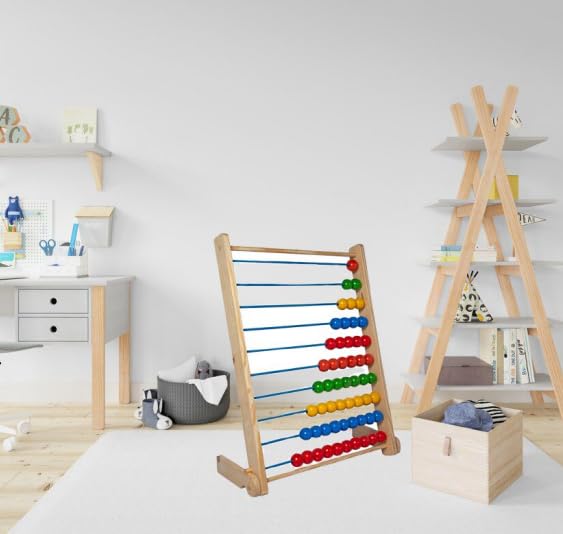 Buy LUXURY ARTS Kids Bead Abacus for Math Wooden Counting Toys for ...