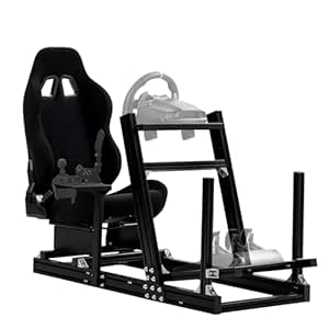 Amazon.com: Gazzyt G29 Racing Simulator Cockpit Black Racing Seat Stand ...