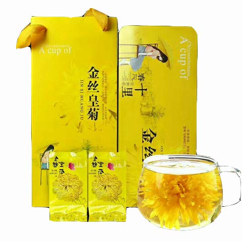 Amazon.com : YiZhiNiao Tai Ju Golden Flower Tea Chinese Tea ...