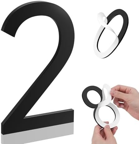 Amazon.com: Modern House Numbers for Outside - Self-Adhesive, Large 6 ...