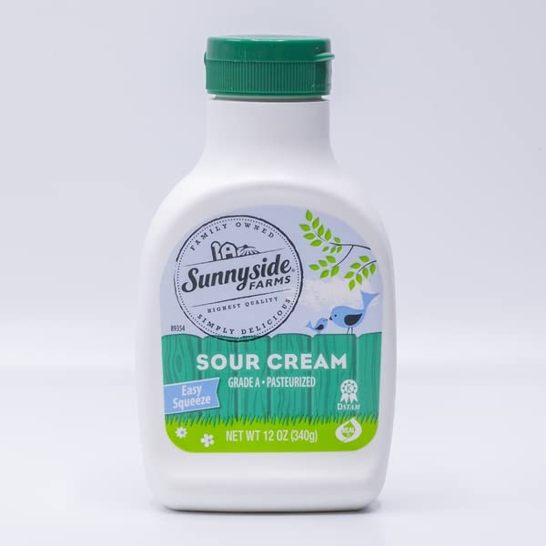 Amazon.com: Sunnyside Farms, Easy Squeeze Sour Cream, 12 Ounce ...