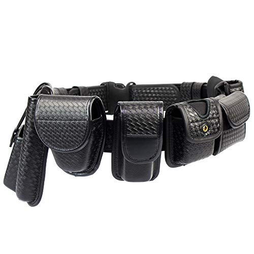 9-in-1 Police Duty Belt Kit with Pouches, Law Enforcement Utility Belt ...