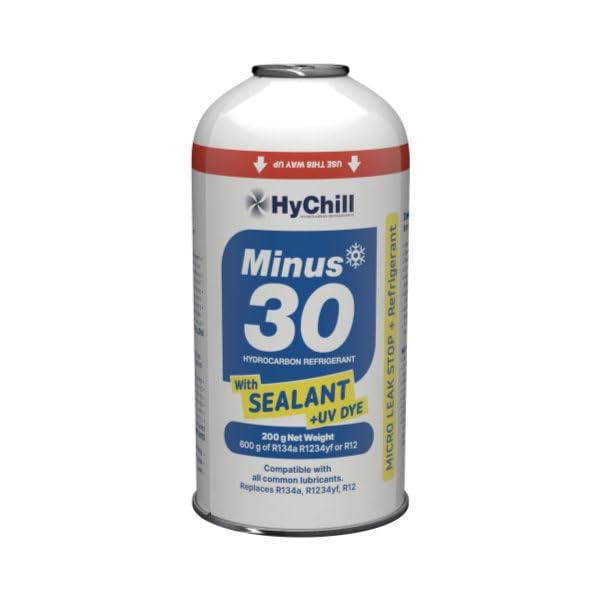 HyChill Minus 30 Low GWP Hydrocarbon Refrigerant – 200g Can with ...