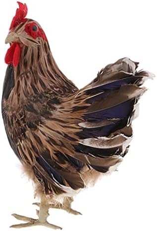 Amazon.com: LoveinDIY Lifelike Chicken Feather Hen Model Figure Home ...