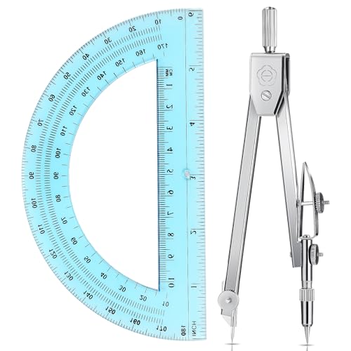 EBOOT Student Geometry Math Set, Drawing Compass and 6 Inch - Want It All