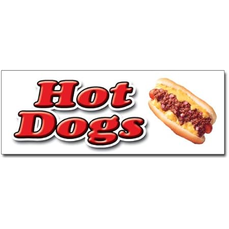 Amazon.com: 12" Hot Dog Decal Sticker Hot Dogs Cart : Everything Else