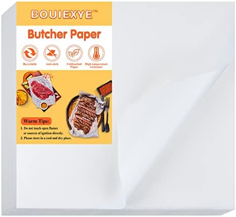 Bouiexye120 Pieces White Butcher Paper Precut Butcher Paper 12 x 11 ...