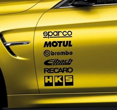 Amazon.com: Racing Sponsors Sport Car Sticker Decal Black : Automotive