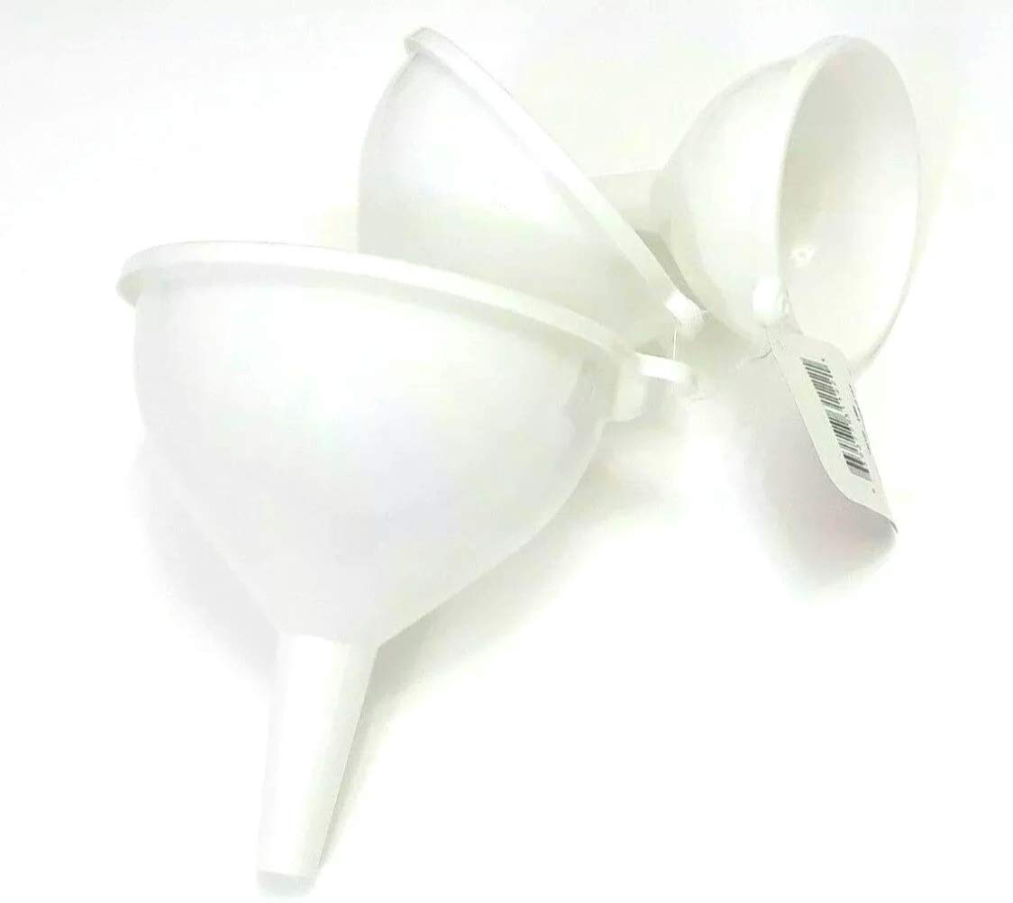 Amazon.com: Cooking Concepts Funnel Set of 3 Sizes White Plastic: Home ...